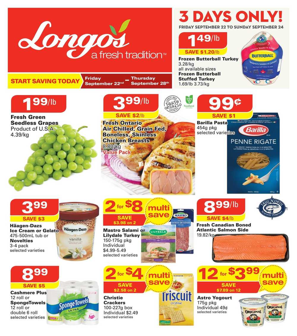 Longo's Flyer September 22 to 28 Canada