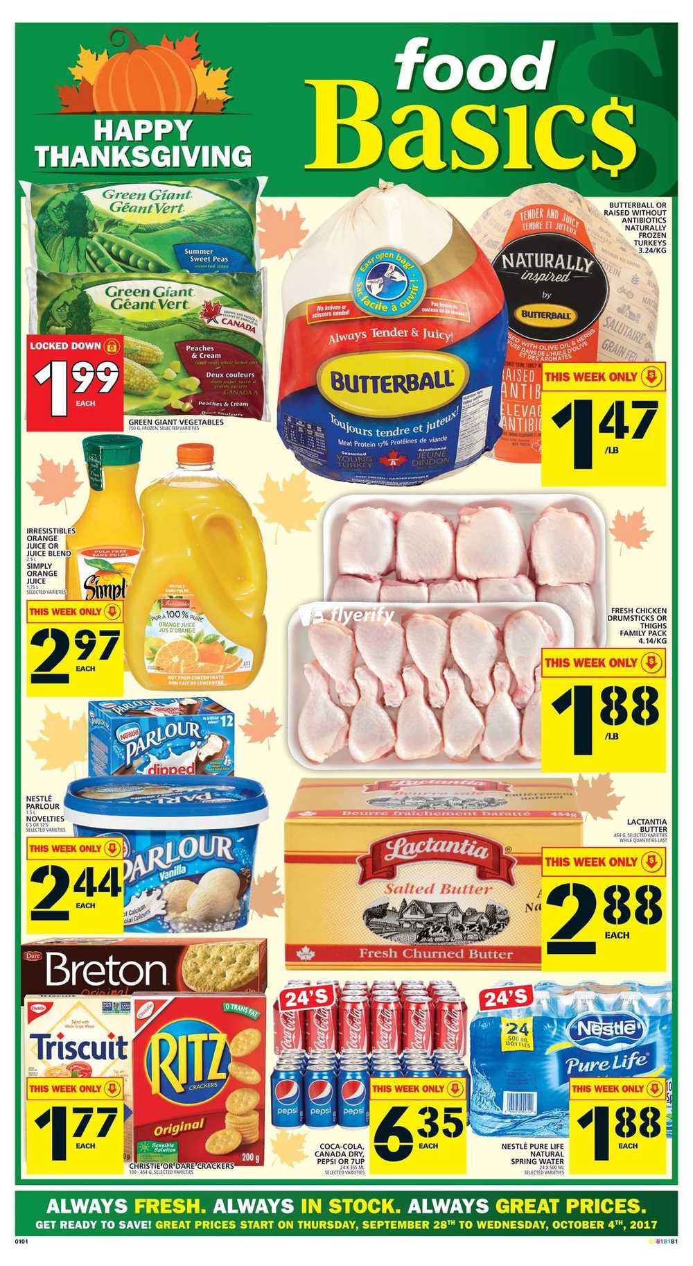 Food Basics Flyer September 28 to October 4 Canada Food Basics Flyer September 28 to October 4 Canada