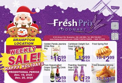 FreshPro Foodmart Flyers & Weekly Ads January 2026