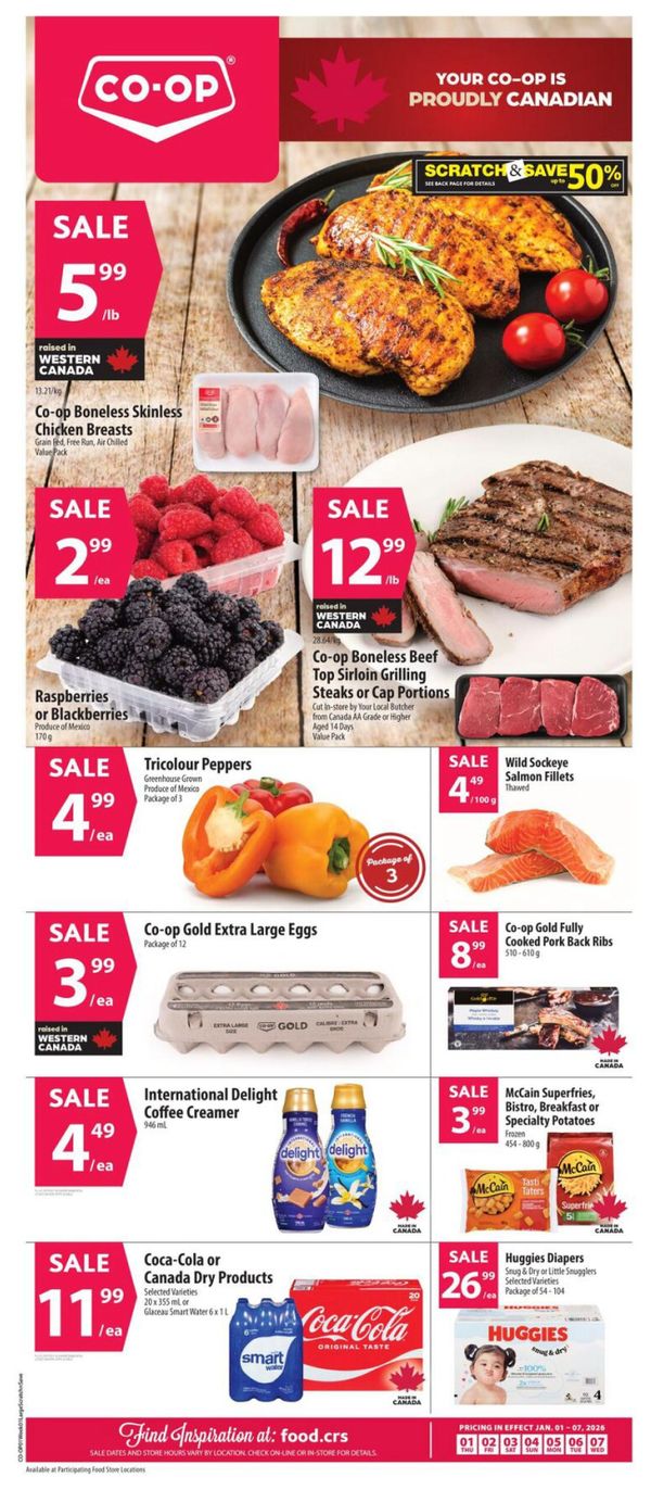 Co-op (West) Food Store Flyer January 1 to 7