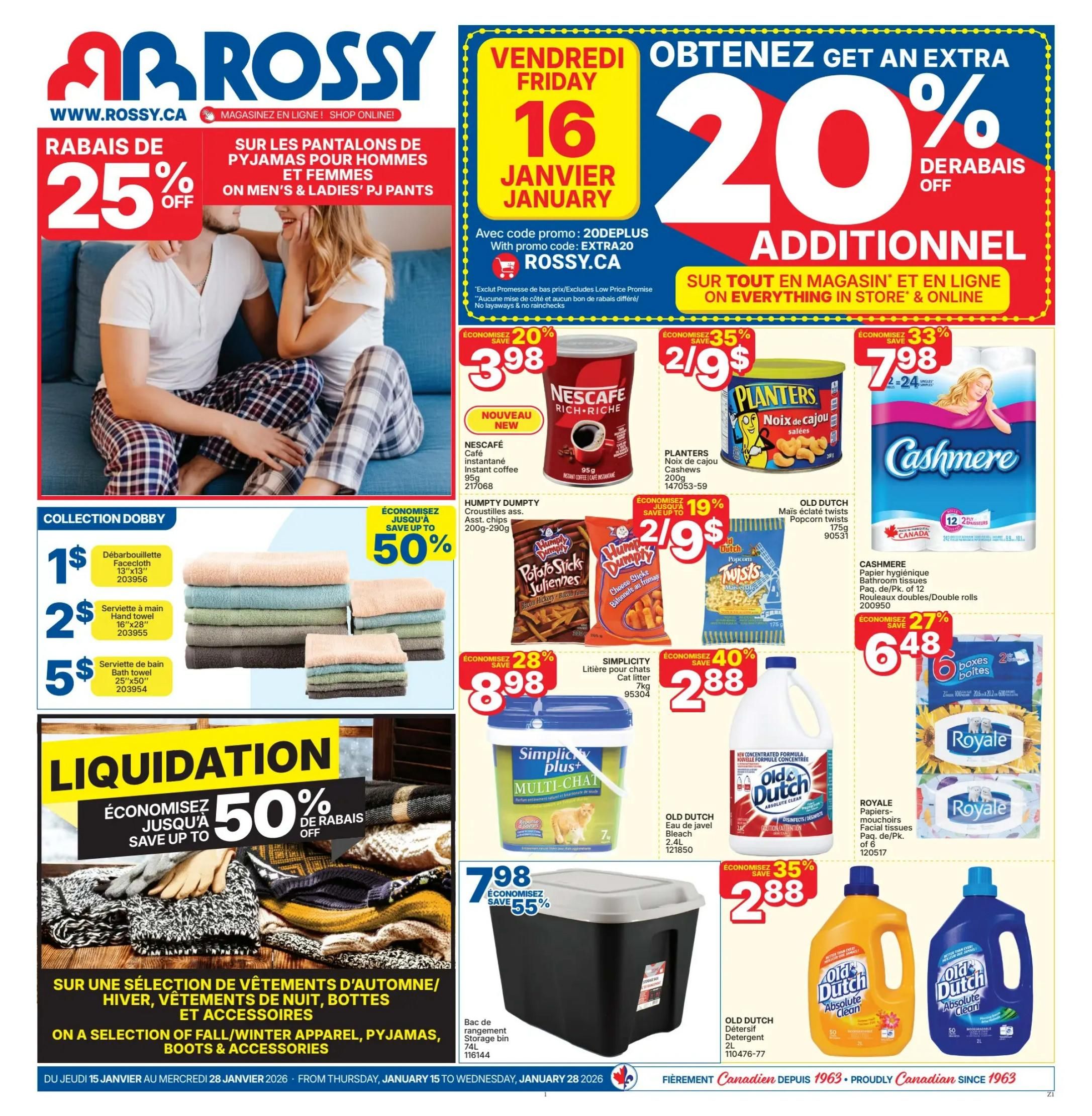 Rossy Flyer January 15 to 28