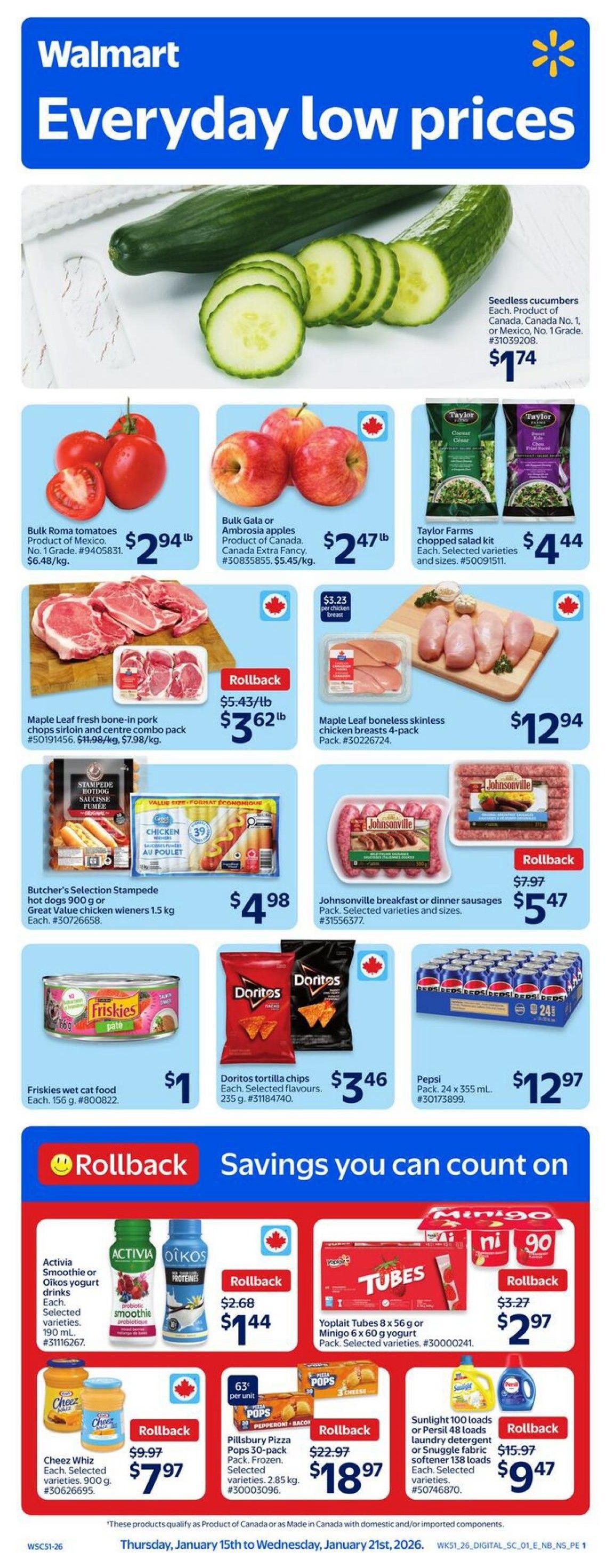 Walmart (Atlantic) Flyer January 15 to 21