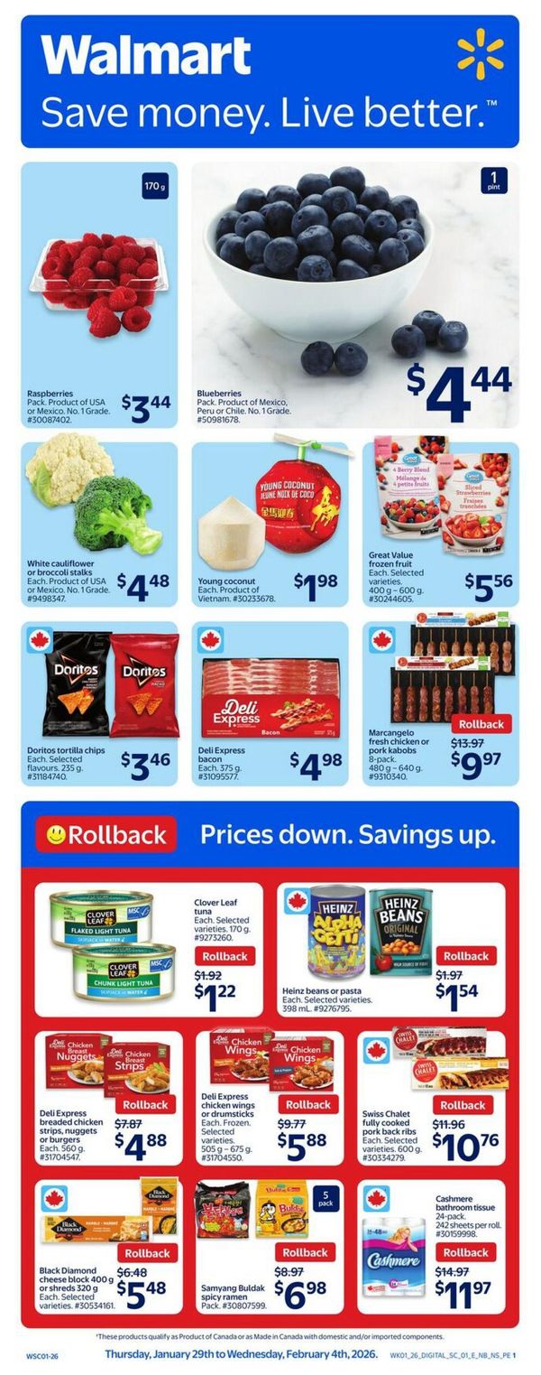 Walmart (Atlantic) Flyer January 29 to February 4
