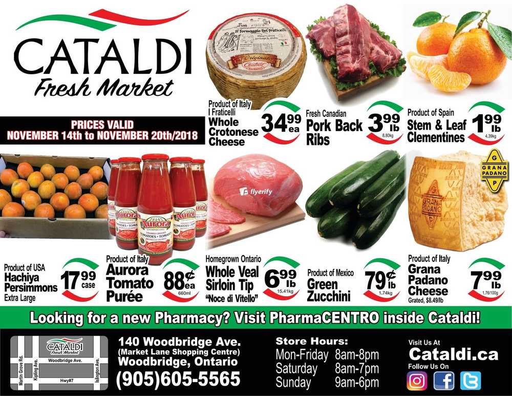 Cataldi Fresh Market Flyer November 14 to 20 Canada