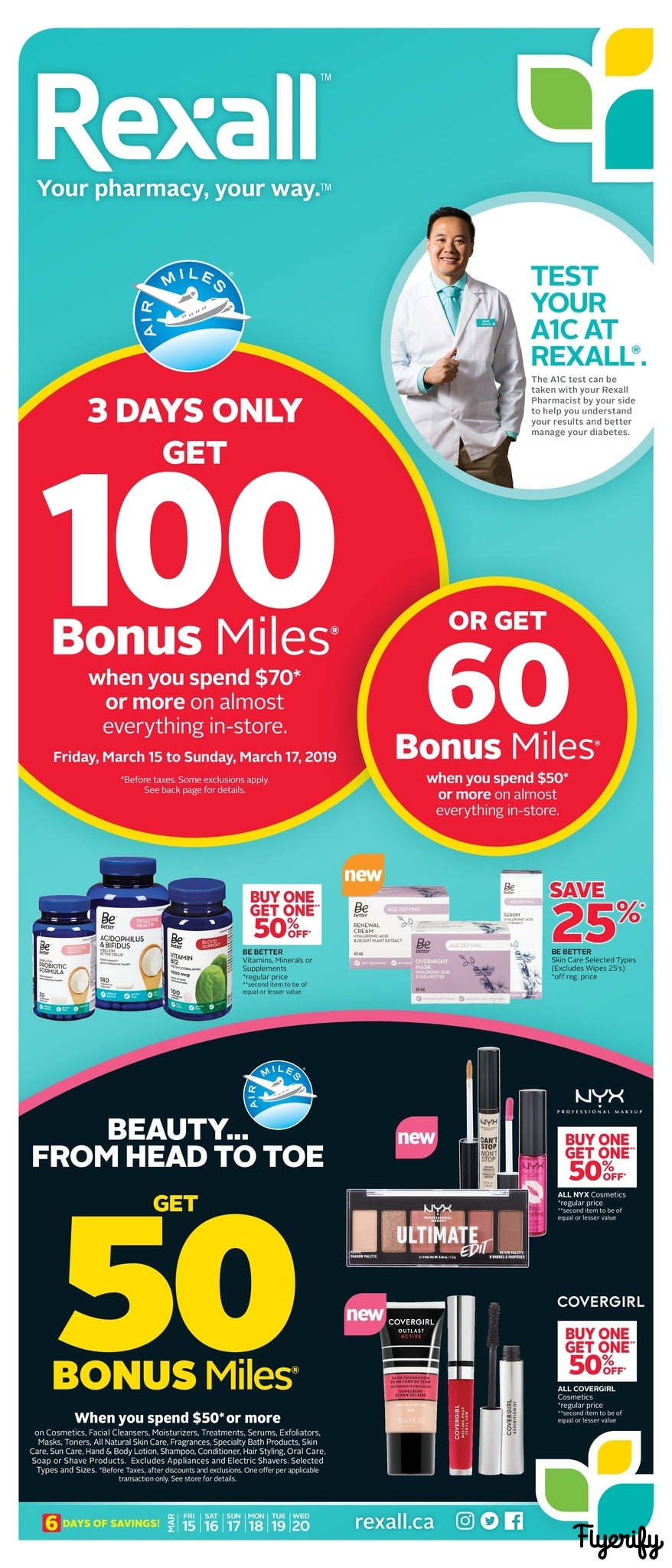 Rexall Drugstore (West) Flyer March 15 to 20 Canada