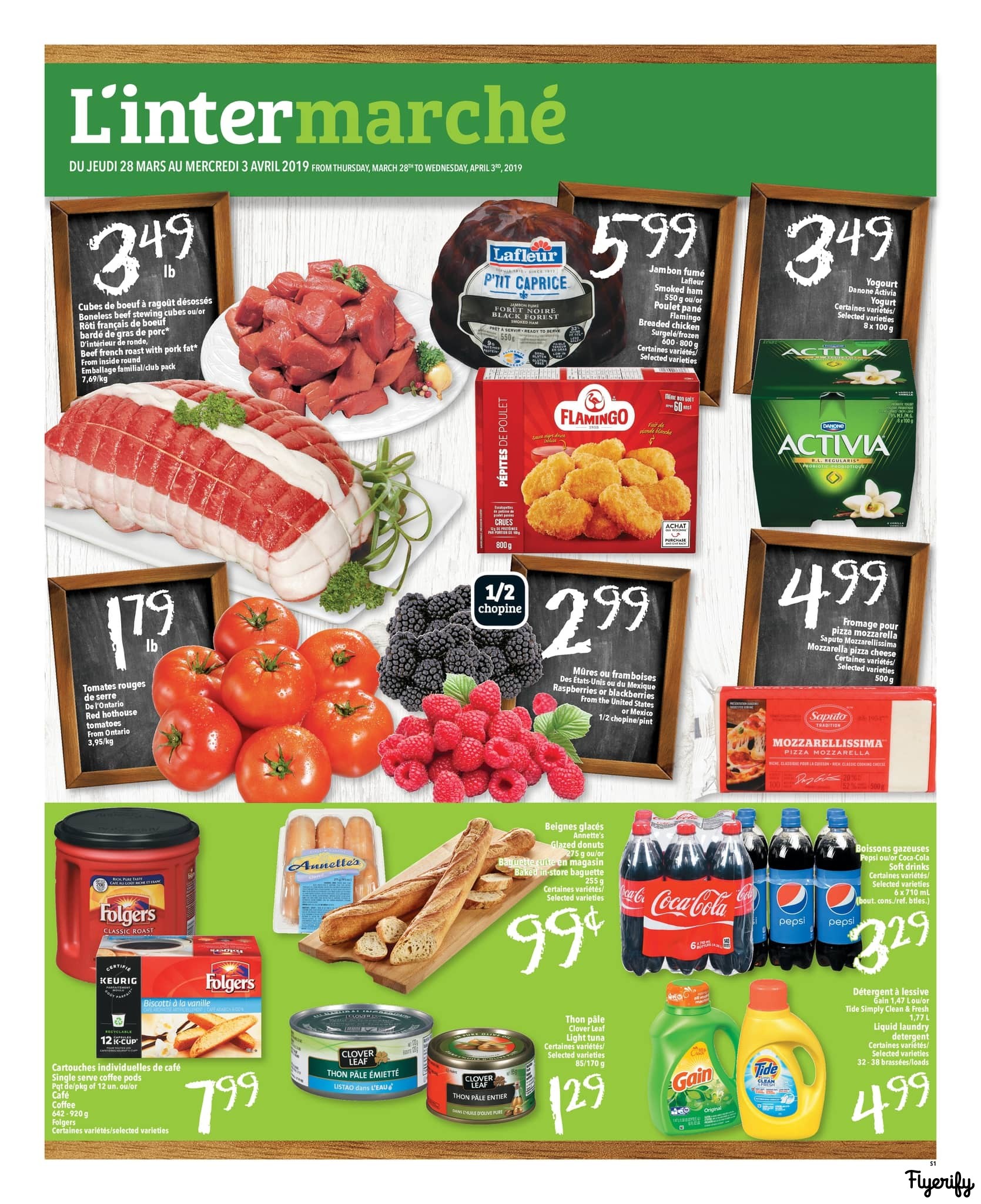 L'inter Marche Flyer March 28 to April 3 Canada