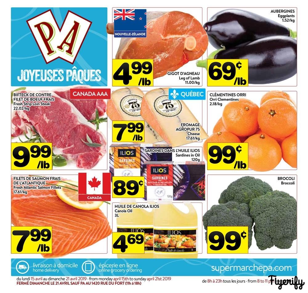 Supermarche PA Flyer April 15 to 21 Canada
