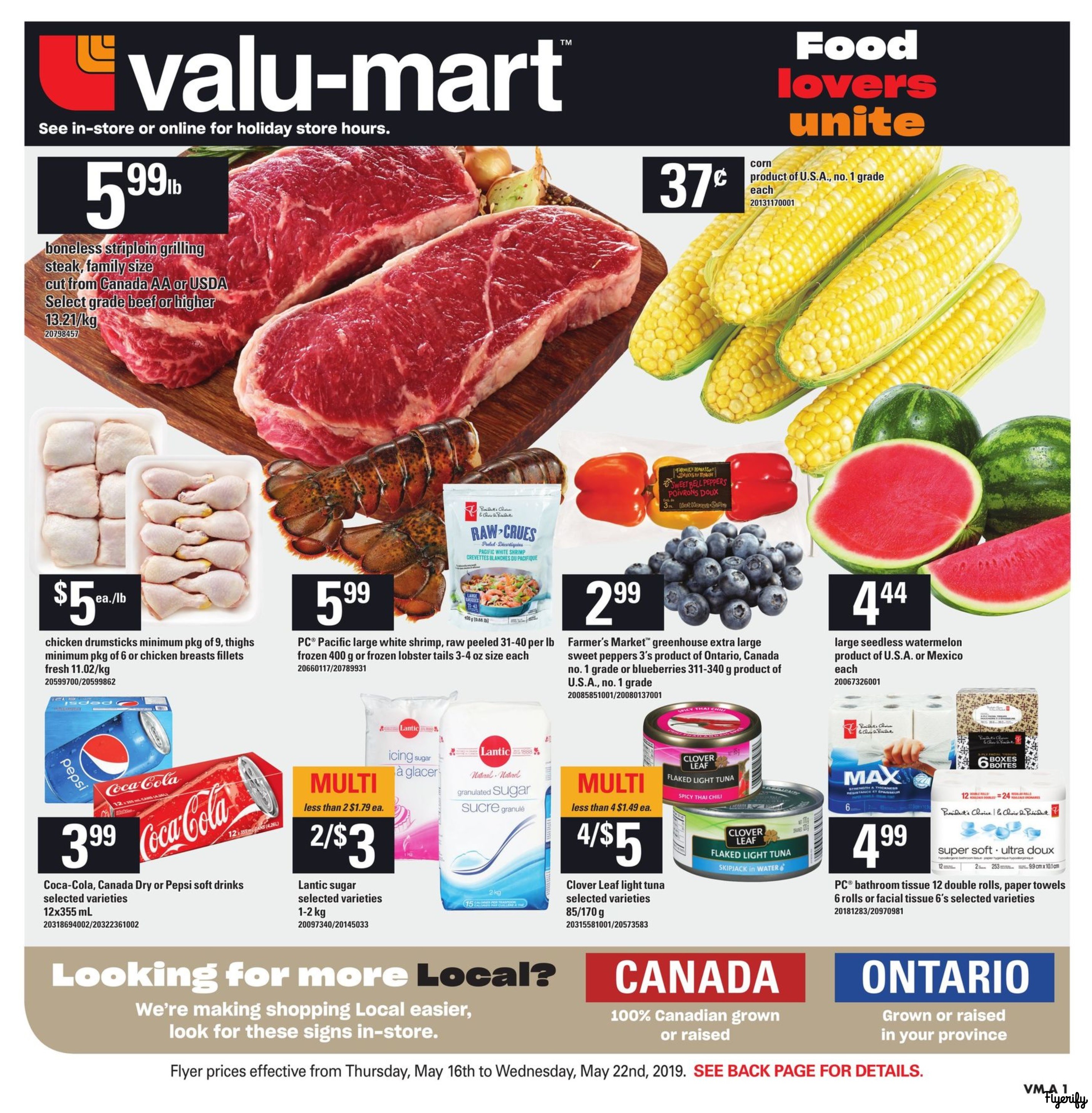 Valu-mart Flyer May 16 to 22 Canada