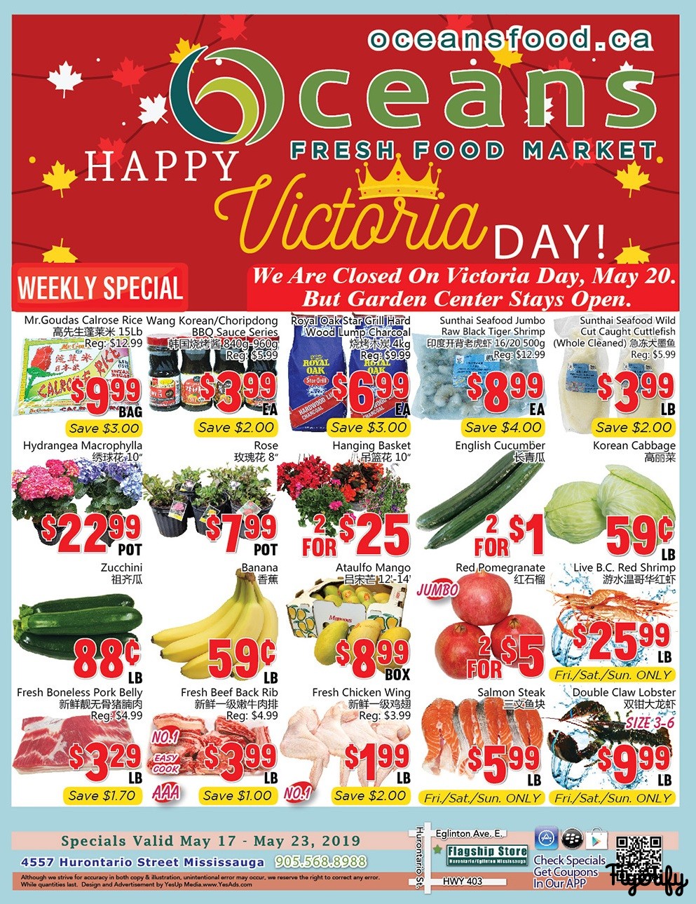 Oceans Fresh Food Market (Mississauga) Flyer May 17 to 23 Canada