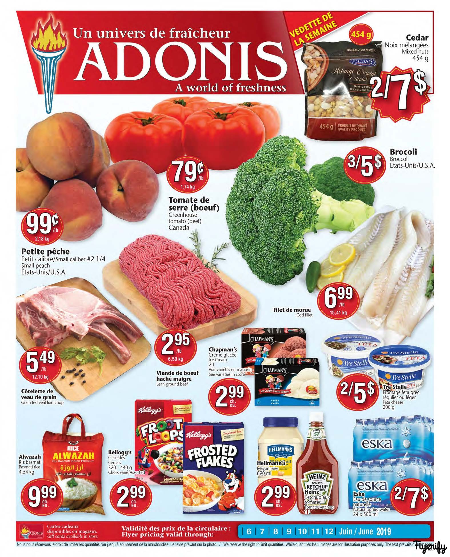 Marche Adonis (QC) Flyer June 6 to 12 Canada