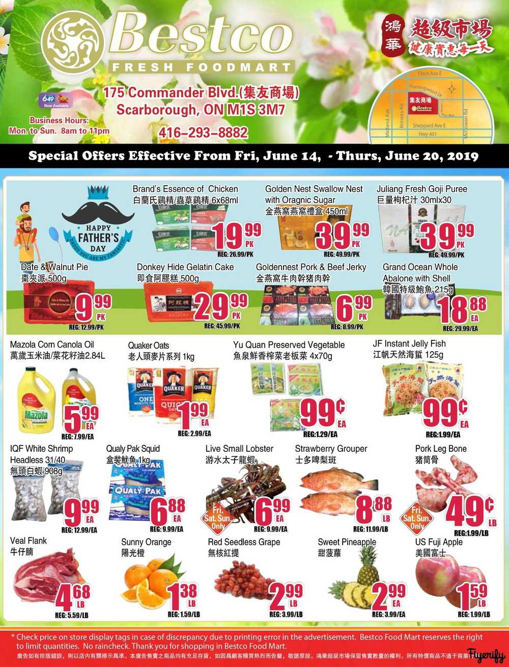BestCo Food Mart (Scarborough) Flyer June 14 to 20 Canada