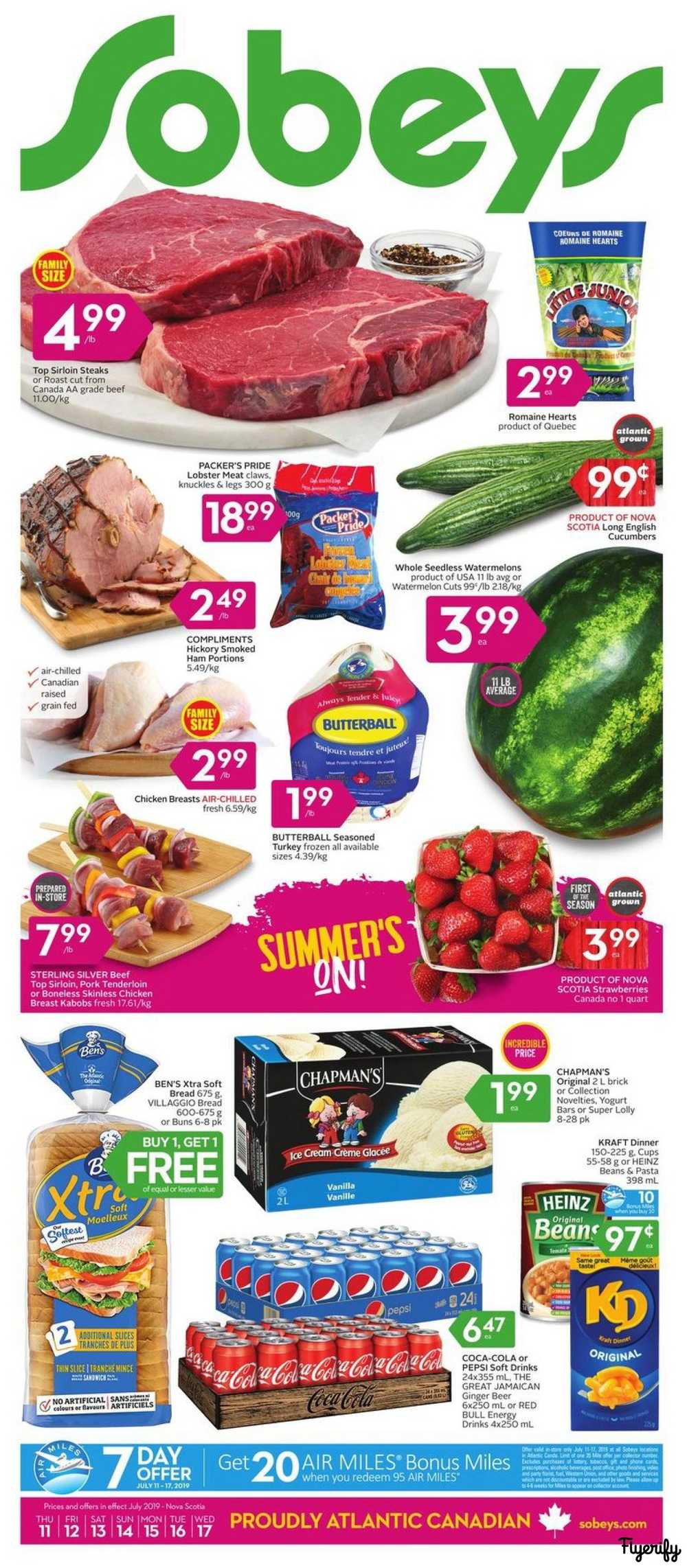 Sobeys (Atlantic) Flyer July 11 to 17 Canada