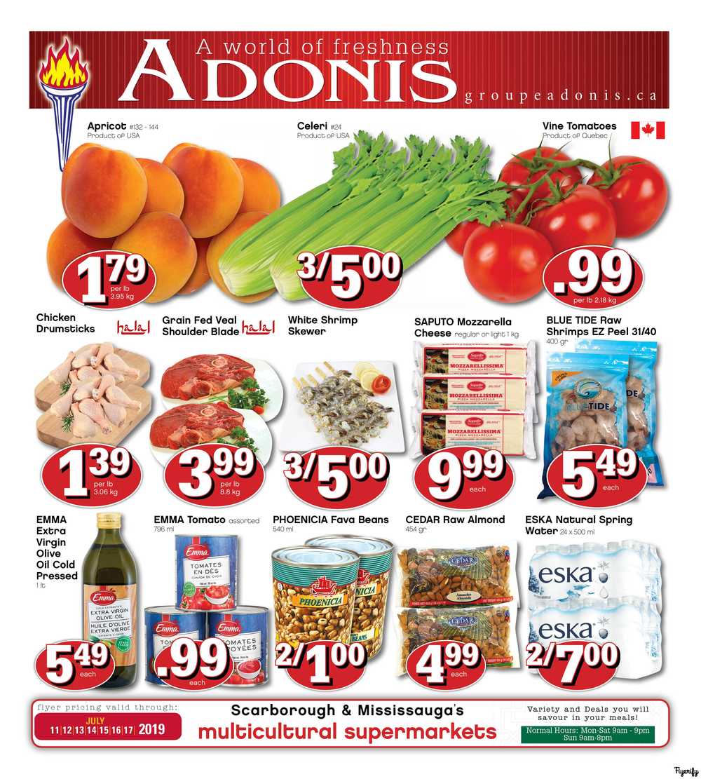 Adonis (ON) Flyer July 11 to 17 Canada