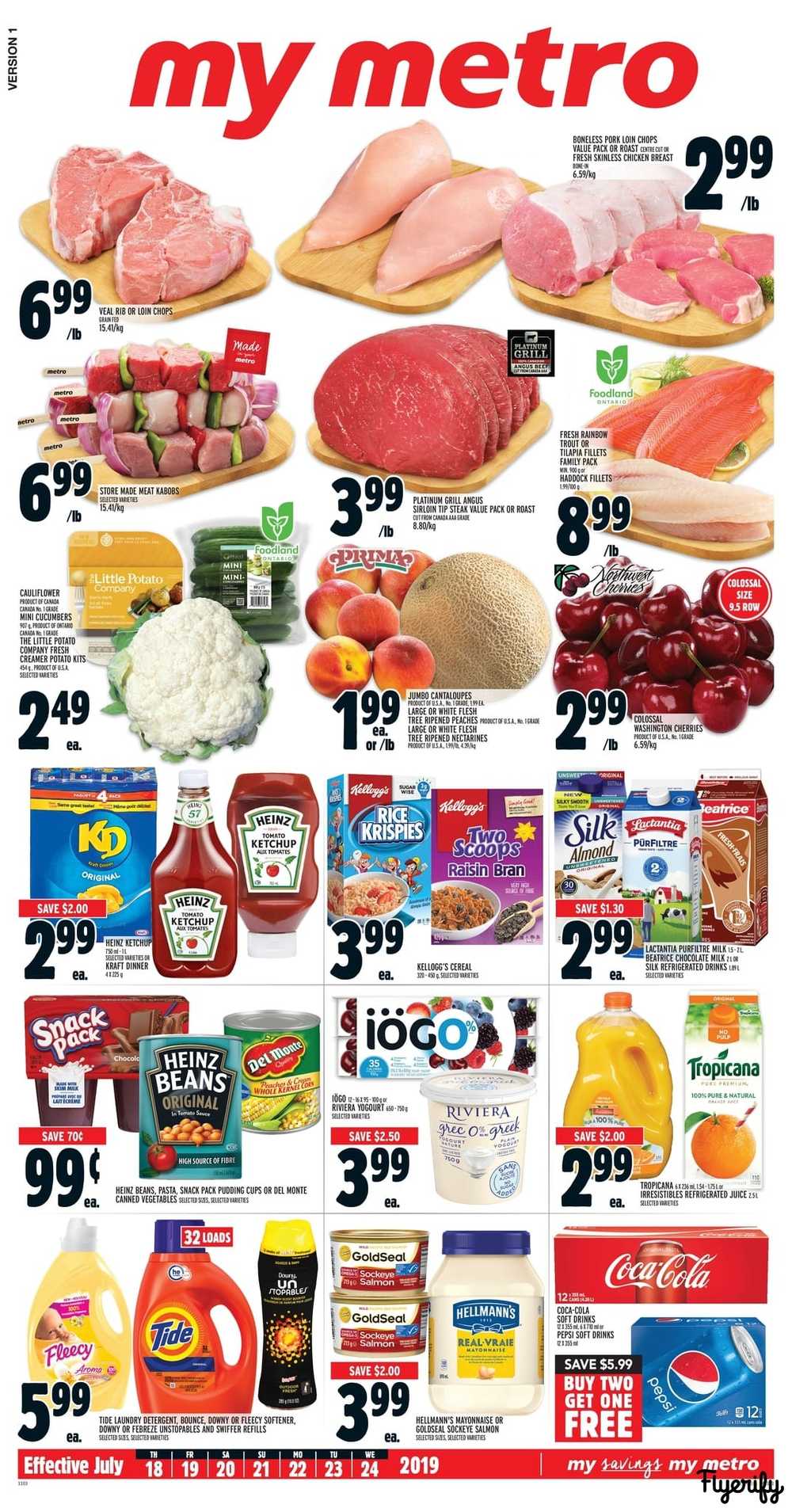 Metro (ON) Flyer July 18 to 24 Canada
