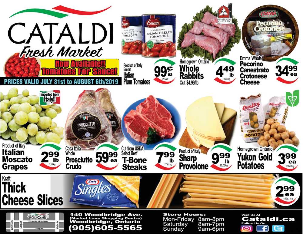 Cataldi Fresh Market Flyer July 31 to August 6 Canada