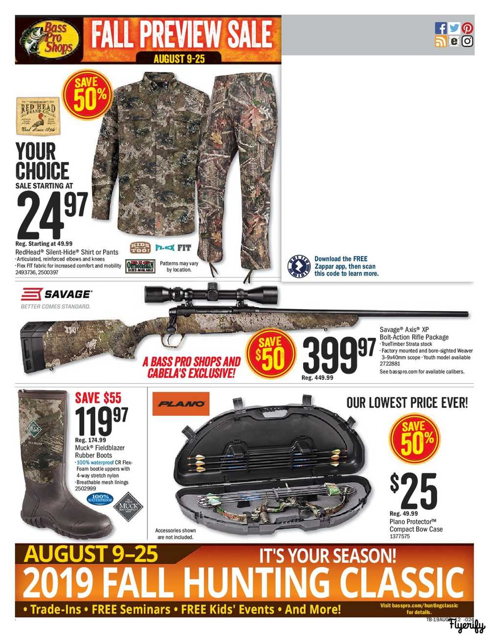Bass Pro Shops Fall Preview Sale Flyer August 9 to 25 Canada