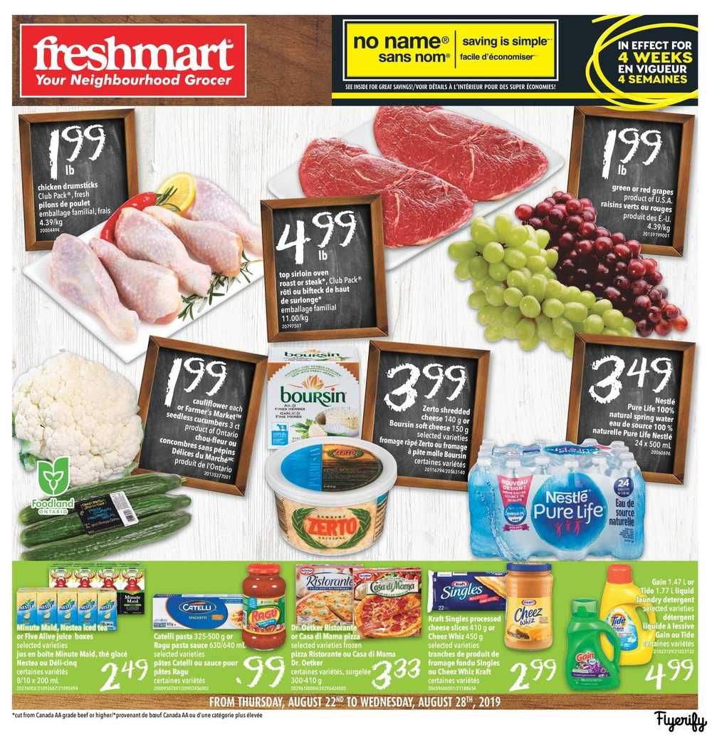 Freshmart (ON) Flyer August 22 to 28 Canada