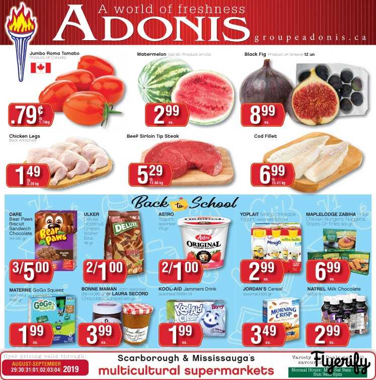 Adonis (ON) Flyer August 29 to September 4 Canada