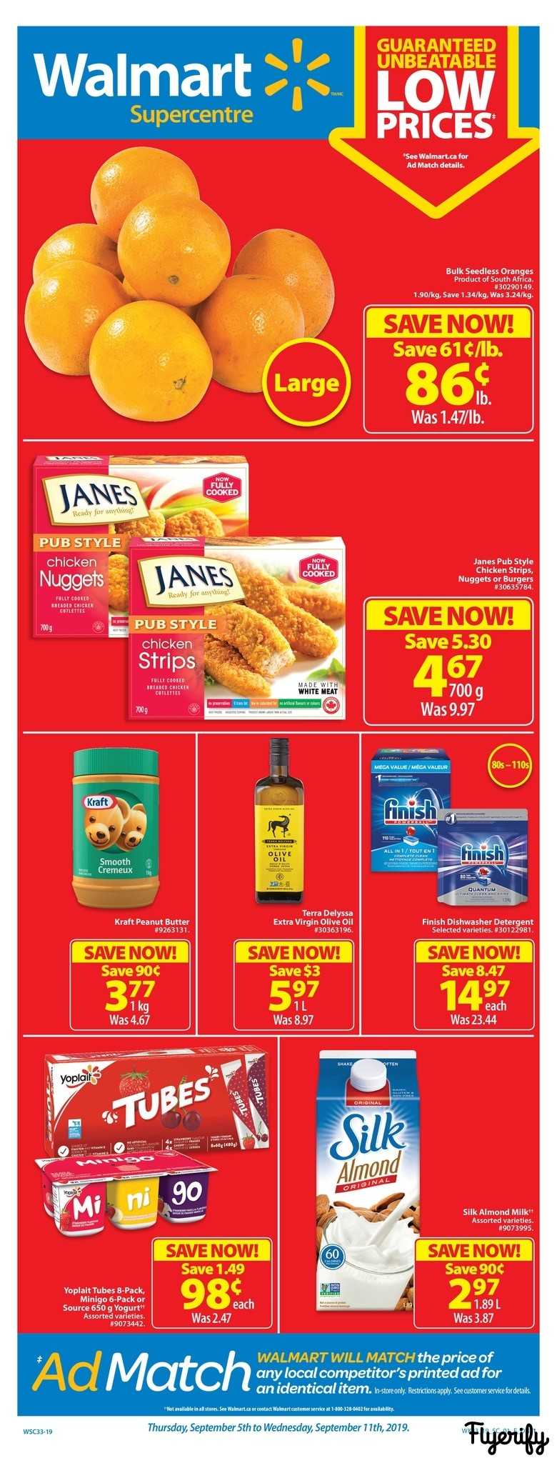 Walmart Supercentre (ON) Flyer September 5 to 11 Canada