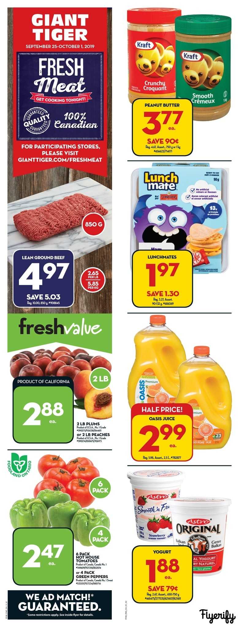 Giant Tiger (ON) Flyer September 25 to October 1 Canada