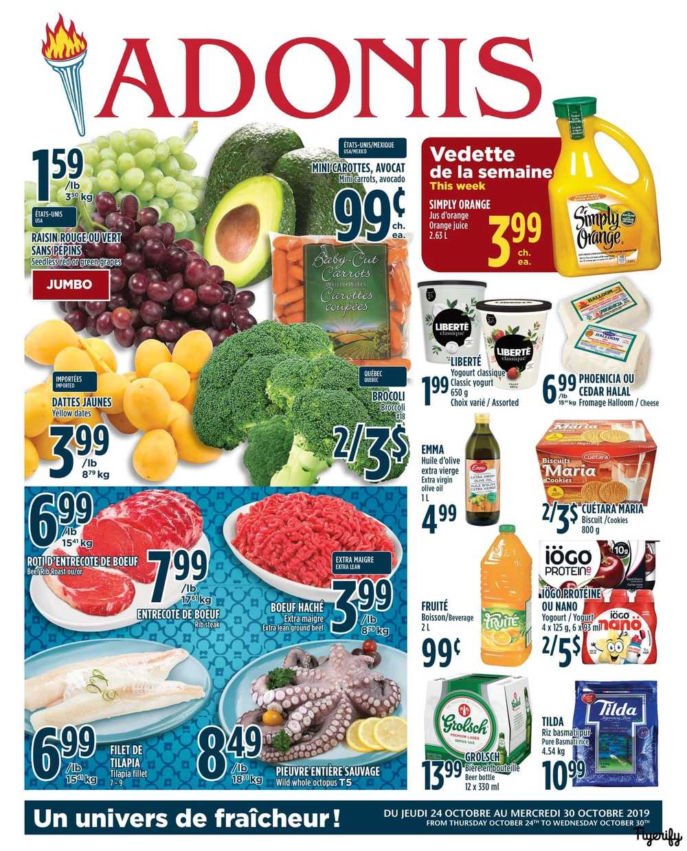 Marche Adonis (QC) Flyer October 24 to 30 Canada