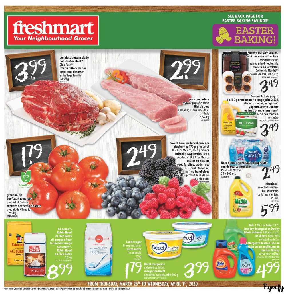 Freshmart (ON) Flyer March 26 to April 1 Canada