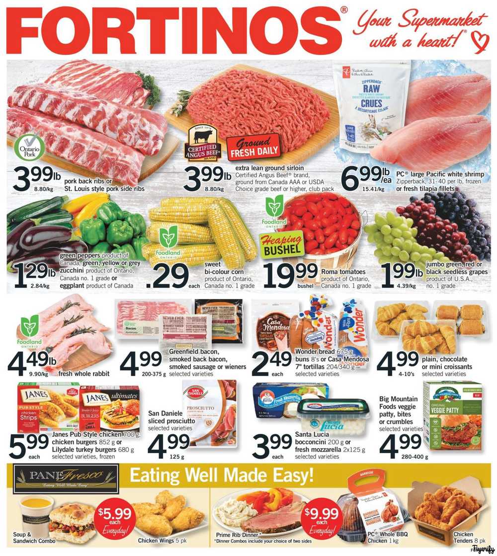 Fortinos Flyer August 13 to 19 Canada