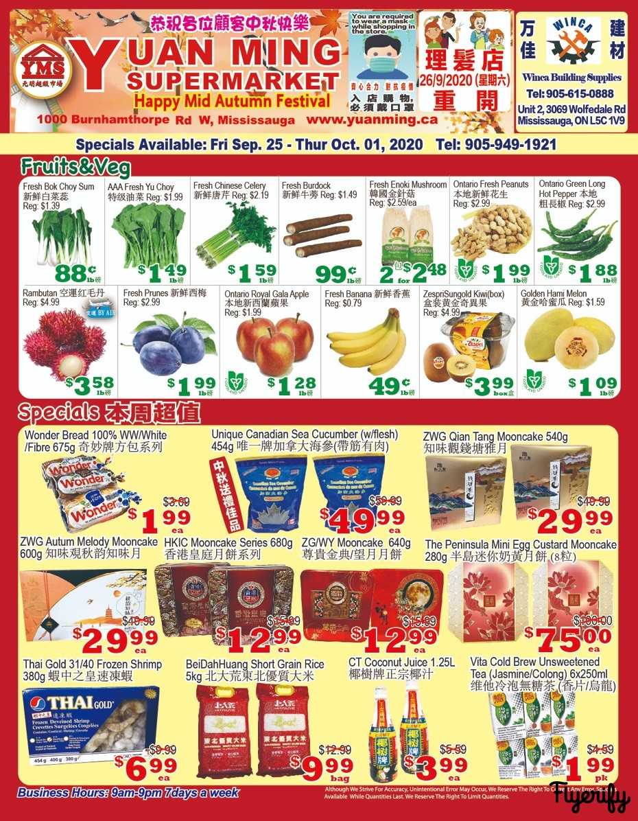 Yuan Ming Supermarket Canada Flyers - Jukkis
