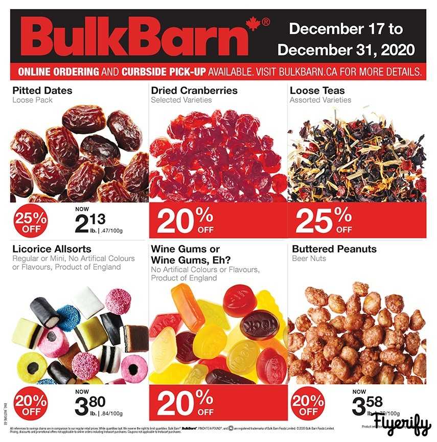 Bulk Barn Flyer December 17 to 31 Canada