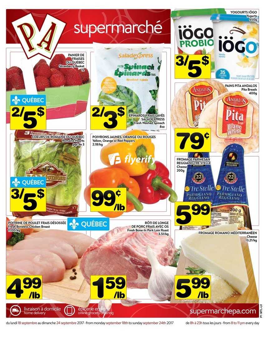 Supermarche PA Flyer September 18 to 24 Canada