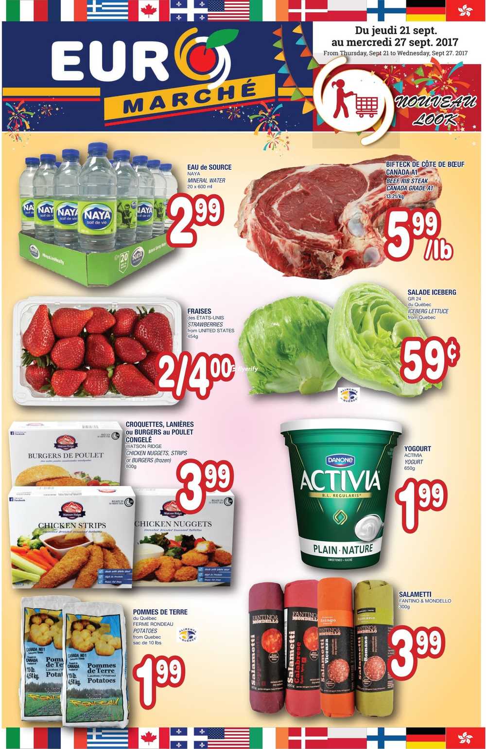 Euro Marche Flyer September 21 to 27 Canada