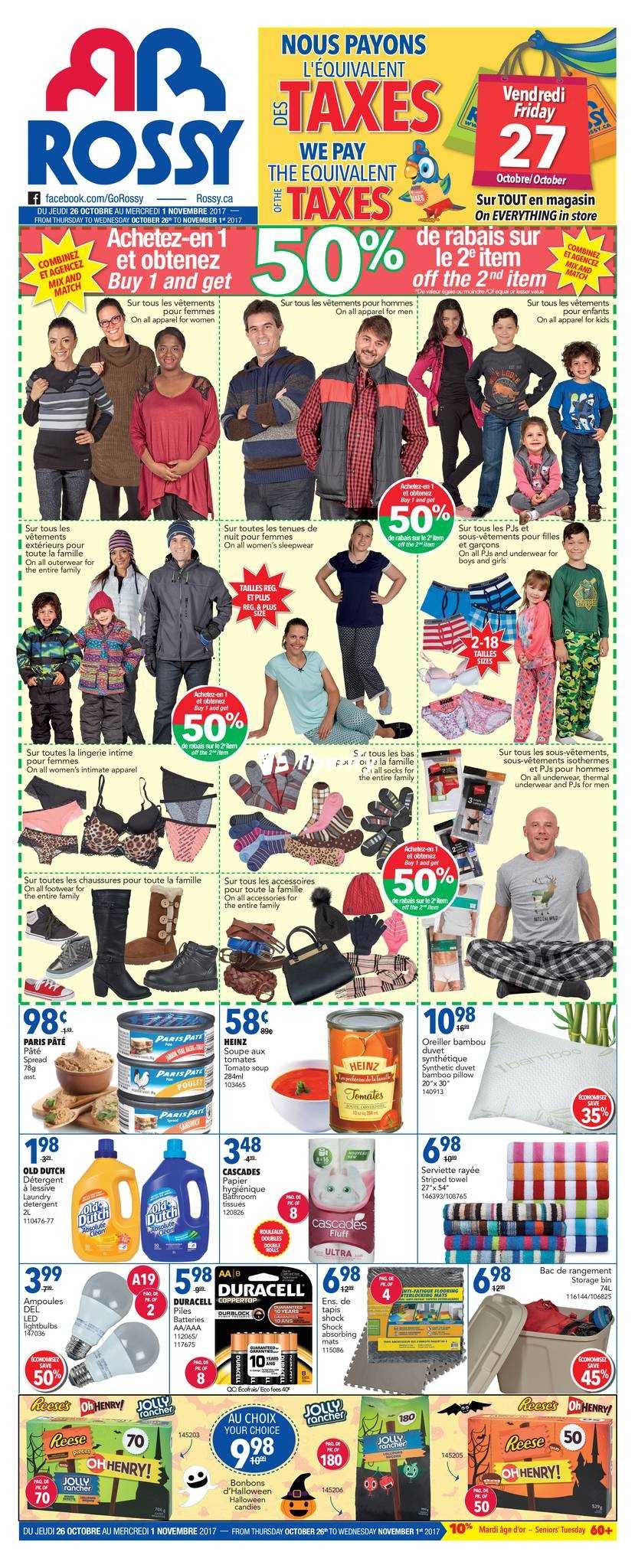 Rossy Flyer October 26 to November 1 Canada