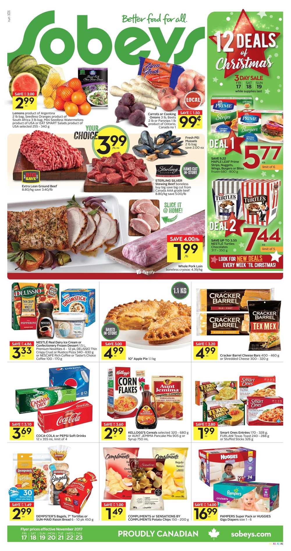 Sobeys (ON) Flyer November 17 to 23 Canada