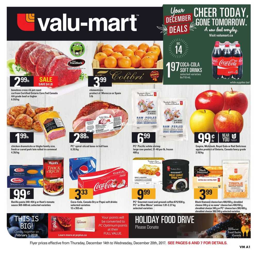 Valu-mart Flyer December 14 to 20 Canada