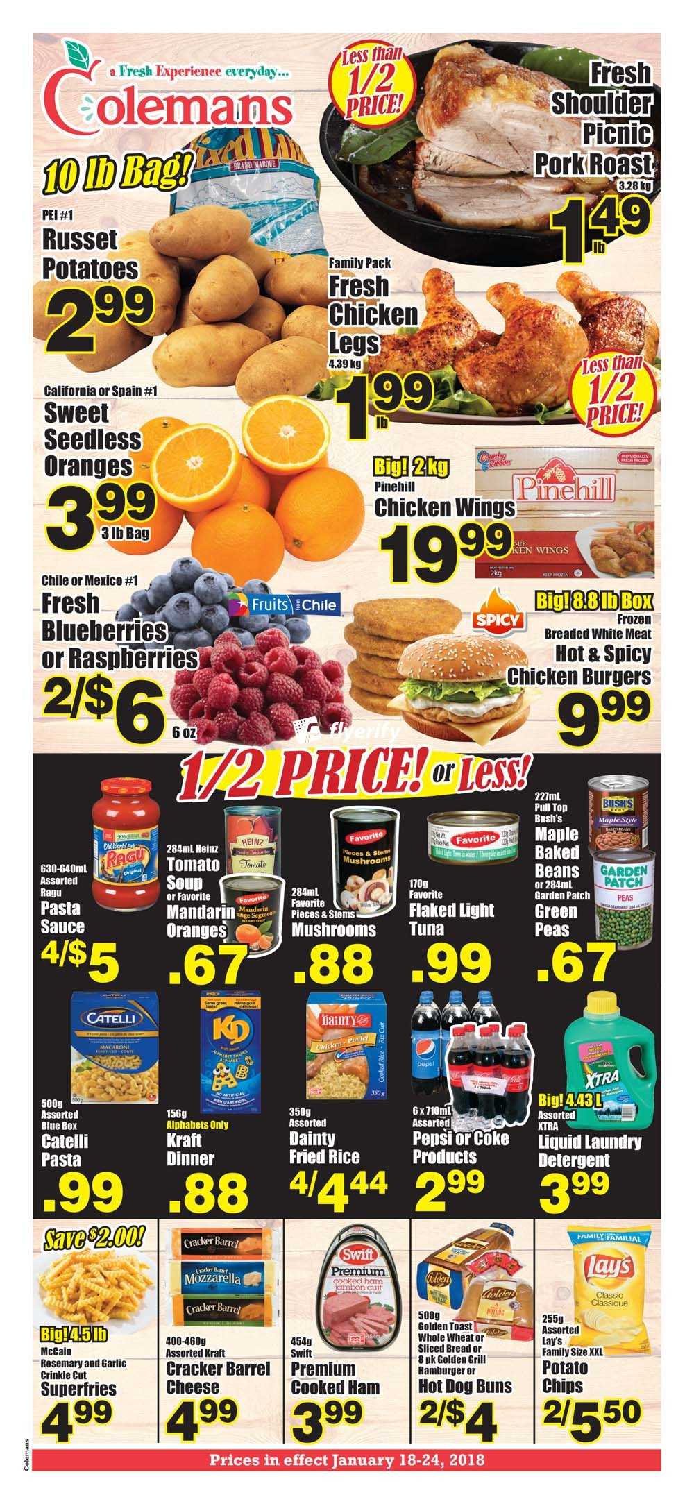 Coleman's Flyer January 18 to 24 Canada
