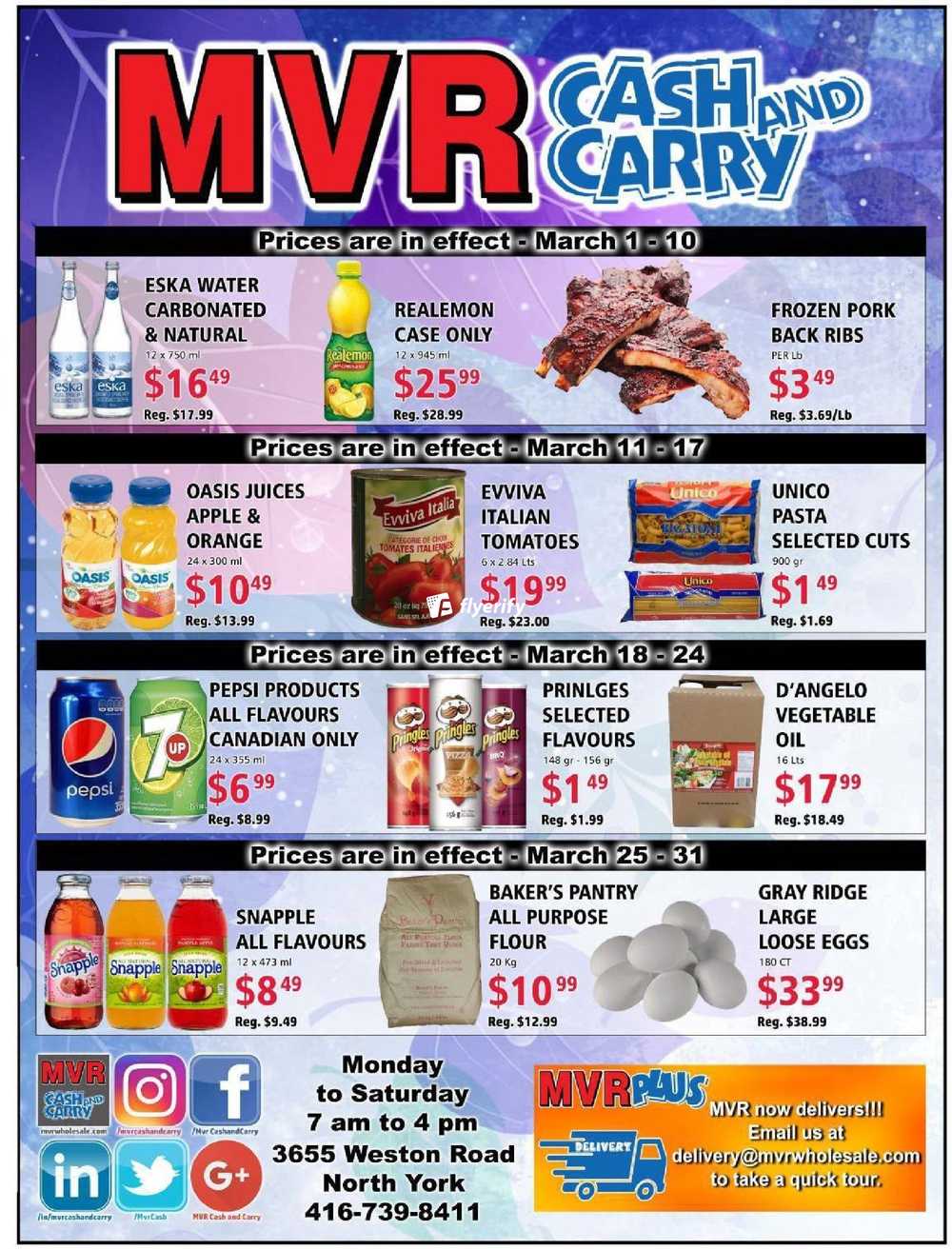 MVR Cash and Carry Flyer March 1 to 31 Canada