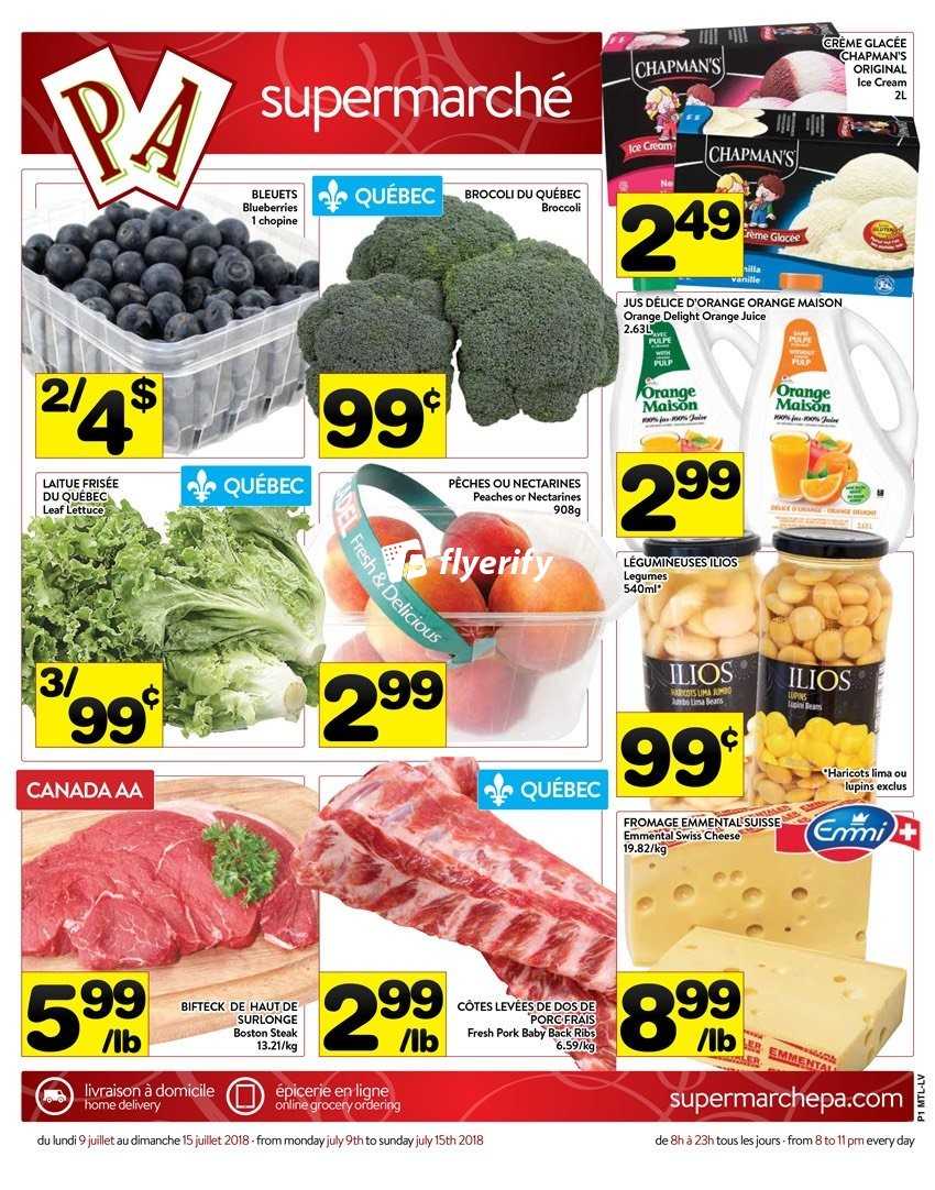 Supermarche PA Flyer July 9 to 15 Canada